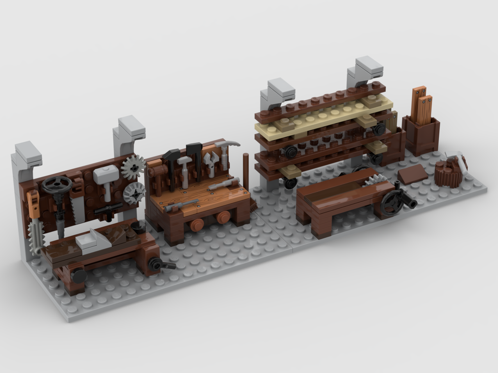 LEGO MOC Old Carpenter's Workshop by MidiBricks | Rebrickable - Build ...