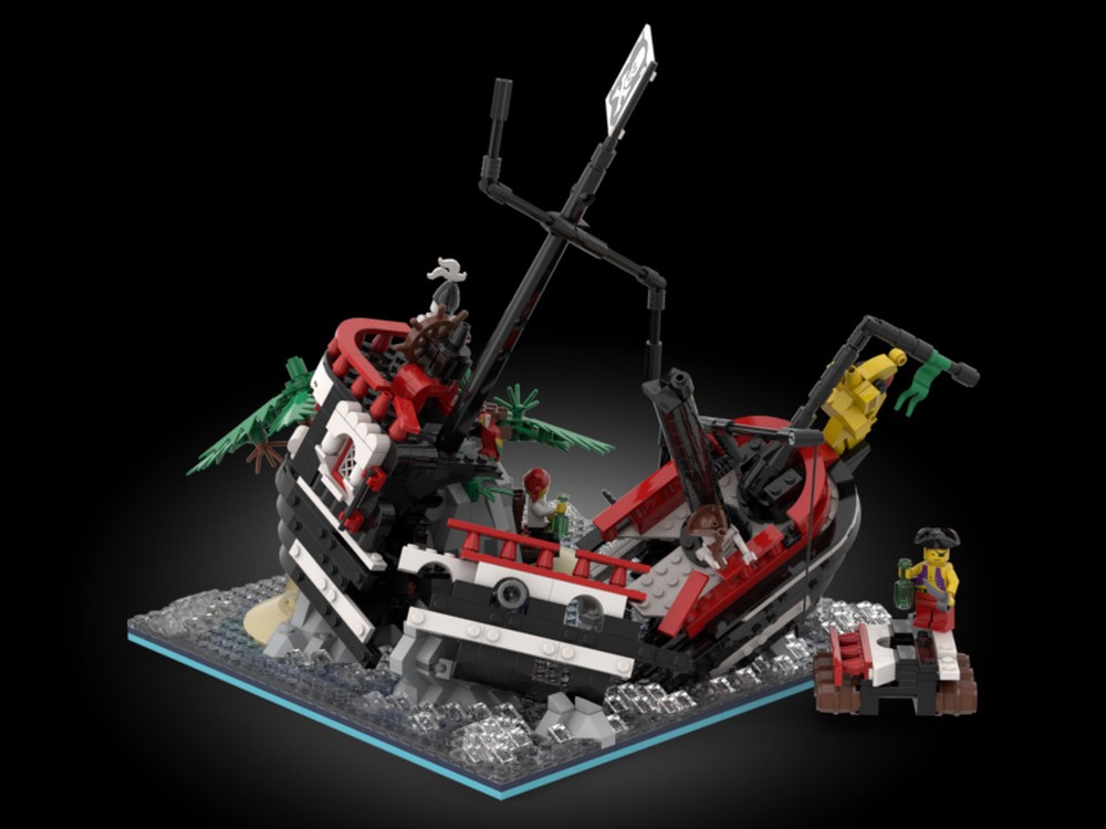 LEGO MOC Shipwreck Island Revamp by Mikey_Brickalloti | Rebrickable ...