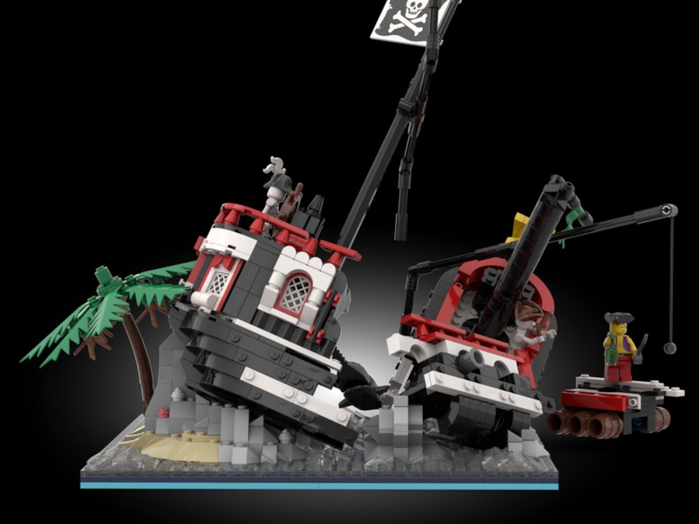 LEGO MOC Shipwreck Island Revamp by Mikey_Brickalloti | Rebrickable ...