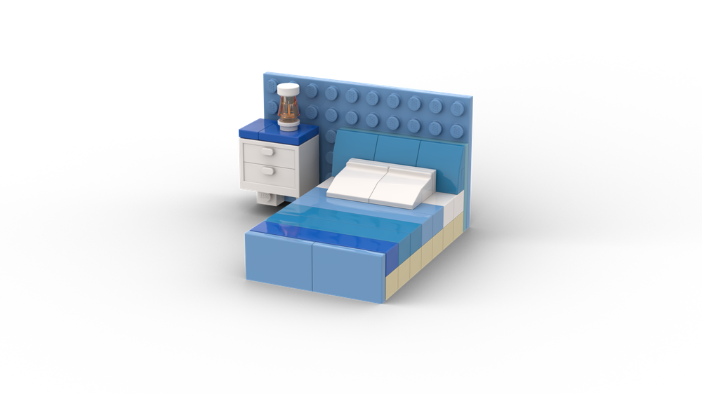 LEGO MOC Lego bed 02 - Rich kid model by bloco_de_ideias | Rebrickable ...