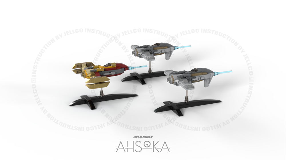 LEGO MOC Micro Shin Hati's Starfighter & Squadron by jellco ...