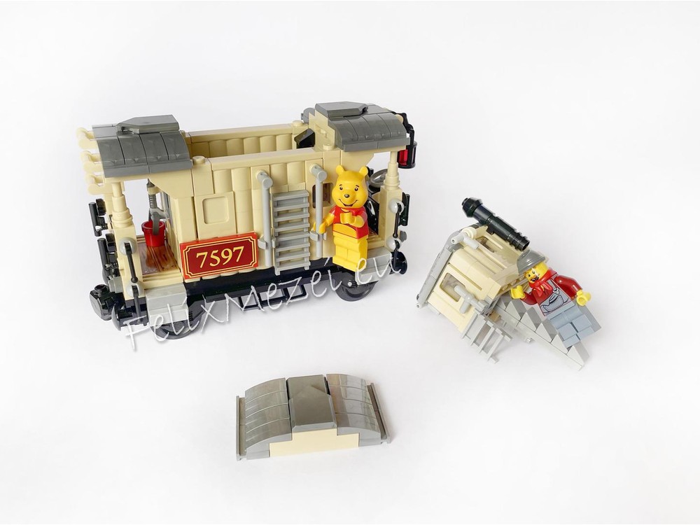 Lego Moc Caboose Rio Grande Inspired Train Carriage By Felixmezei