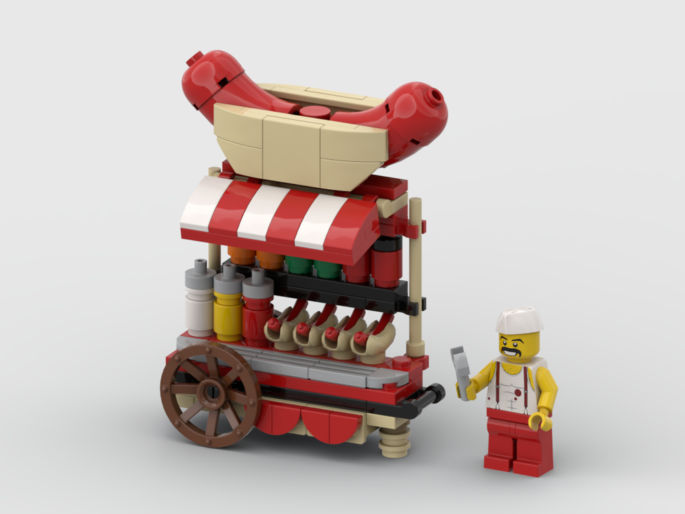 LEGO MOC Hot Dog Cart by gabizon | Rebrickable - Build with LEGO