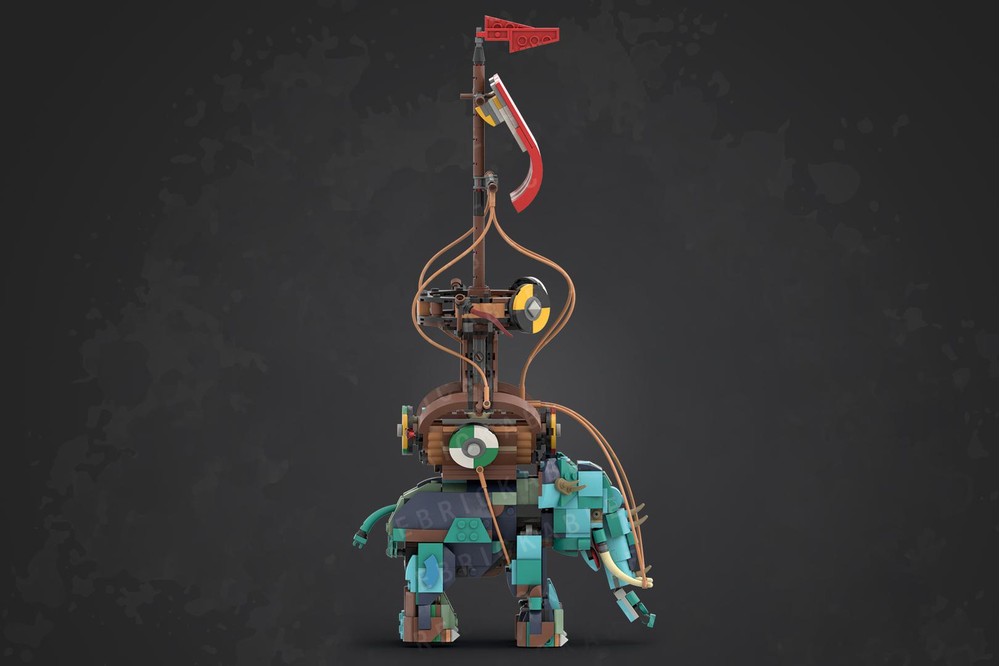 LEGO MOC Viking War Elephant by Made With Brix | Rebrickable - Build ...