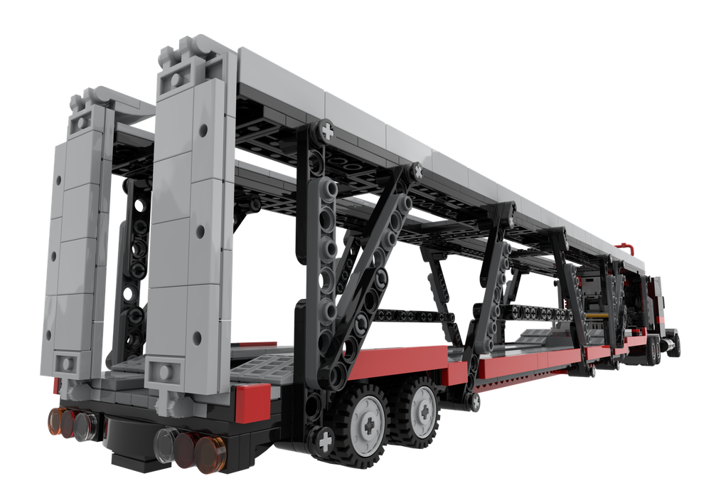 Lego Moc Car Trailer And Truck By Uk Custombricks Rebrickable Build