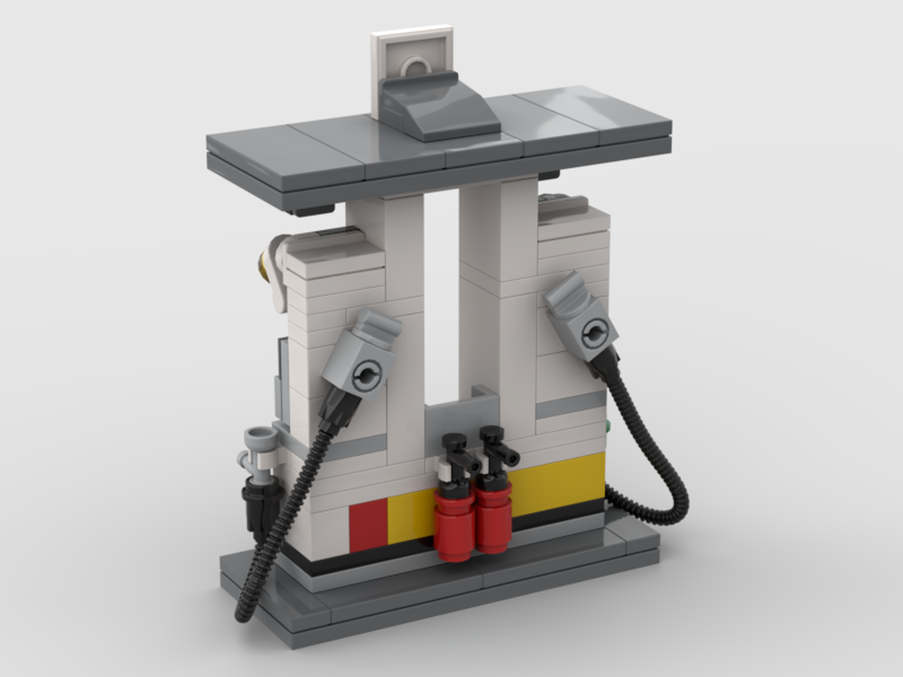 LEGO MOC Shell Petrol Pump by toms8wides | Rebrickable - Build with LEGO