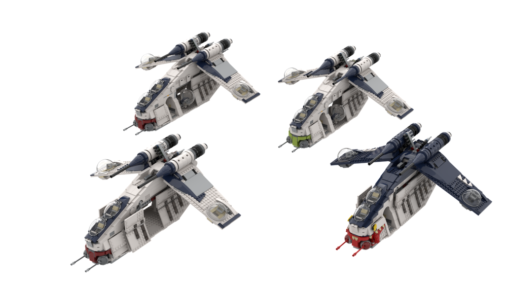 LEGO MOC 75021 Republic Gunship Variants - Doors, Blue Colour ...