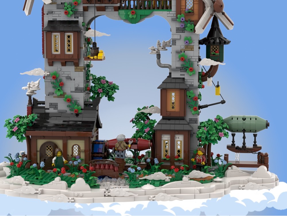 Lego Moc Medieval Cloud City By Jk Brick Rebrickable Build With Lego
