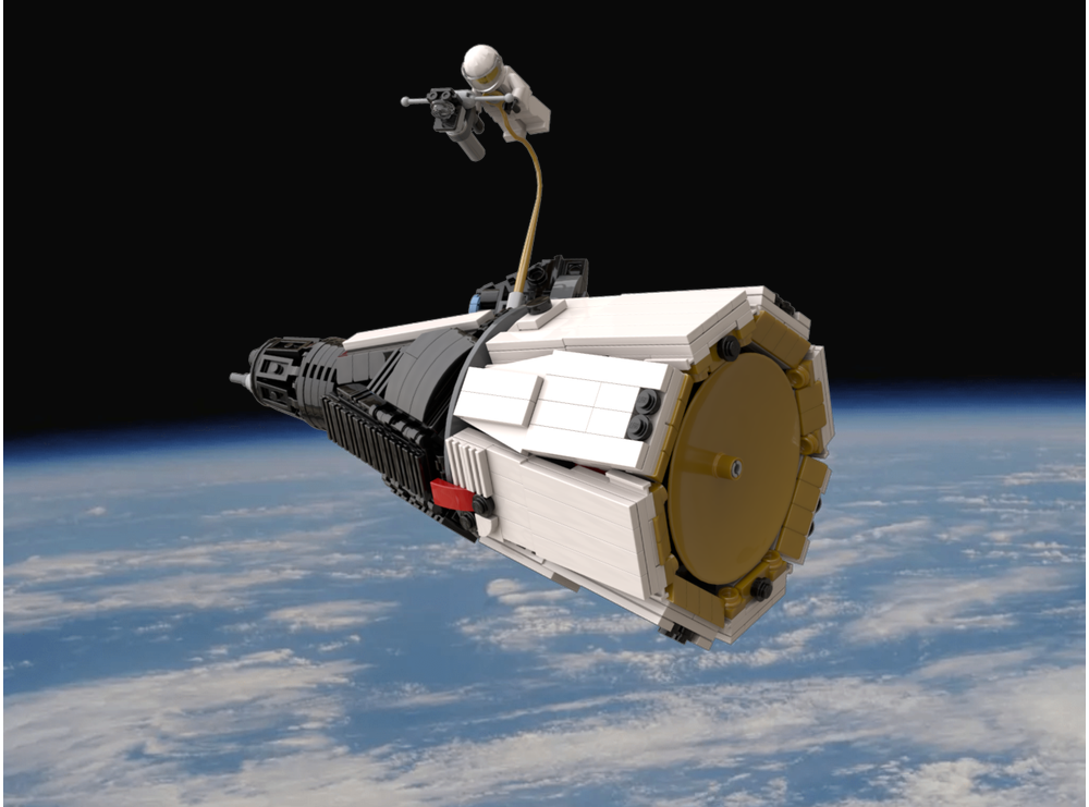 Lego Moc Nasa Gemini Minifigure Scale Moc By Dadbricks Rebrickable