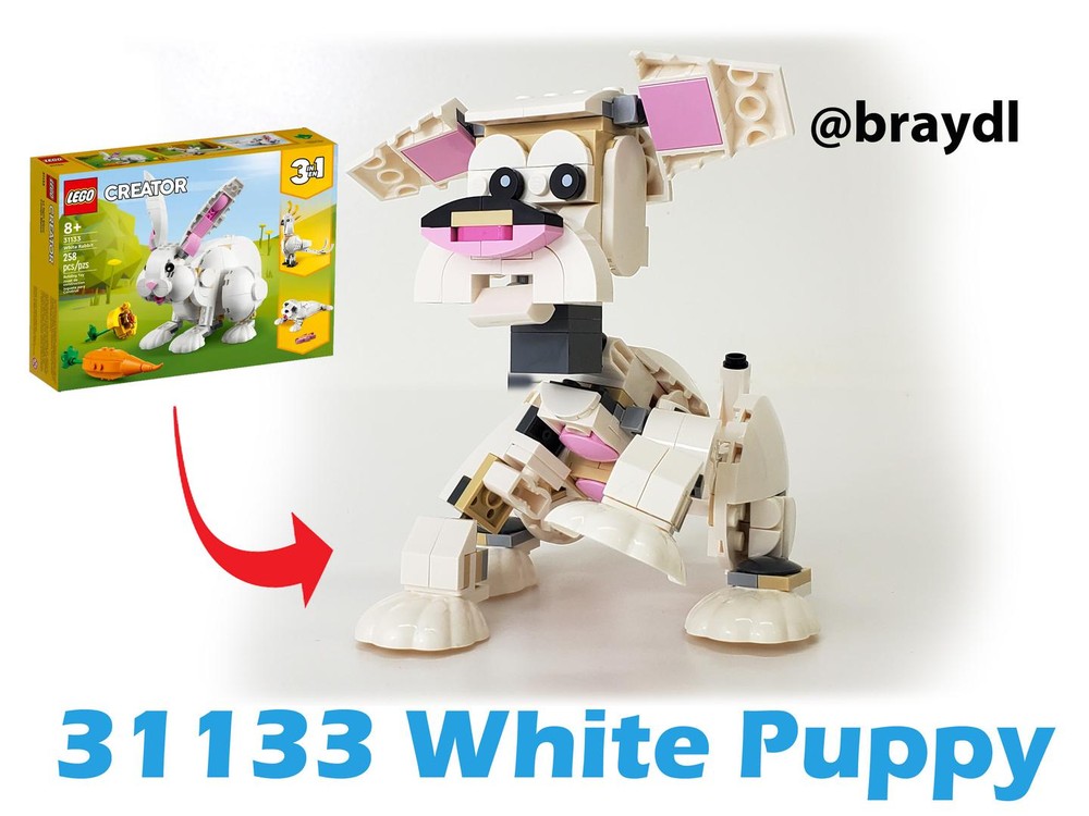 LEGO MOC 31133 White Puppy by braydl | Rebrickable - Build with LEGO