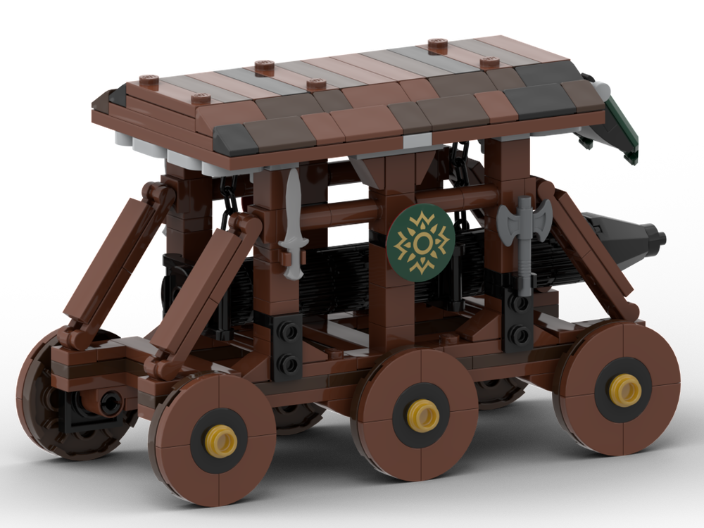 Lego Moc Medieval Battering Ram By Huebre Rebrickable Build With Lego