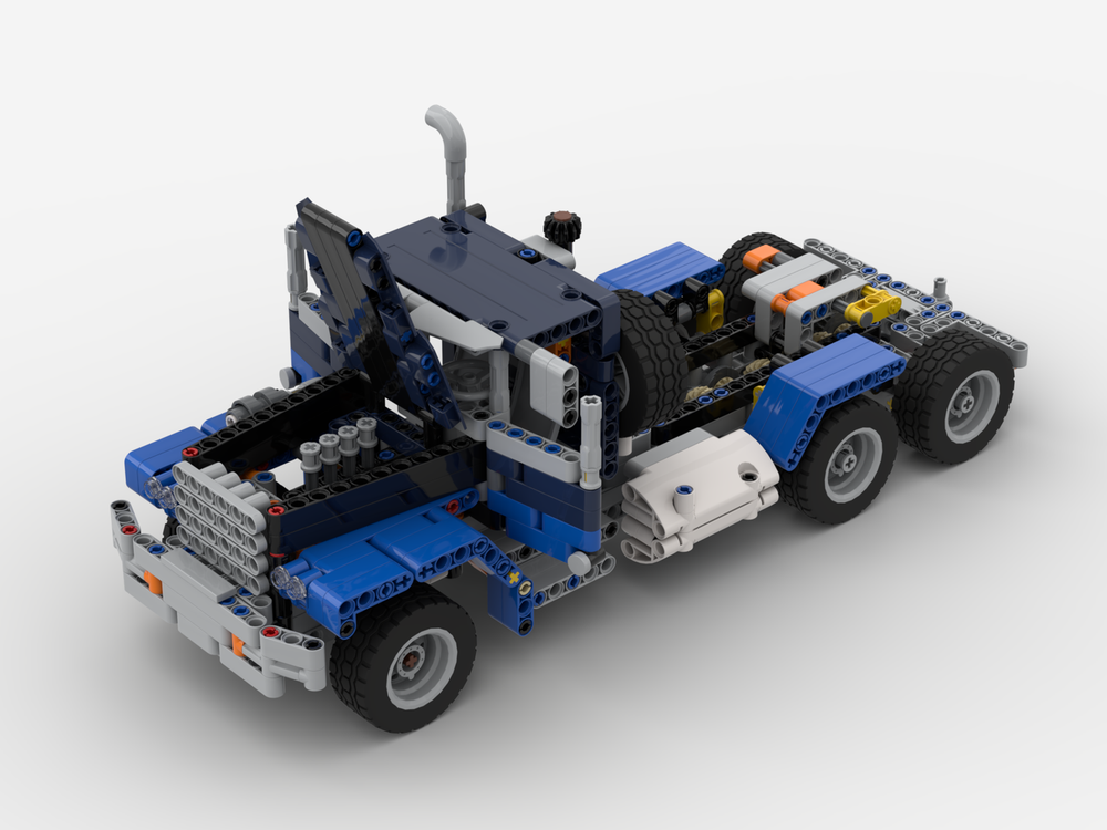 LEGO MOC Semi truck by LegoTruckStop | Rebrickable - Build with LEGO
