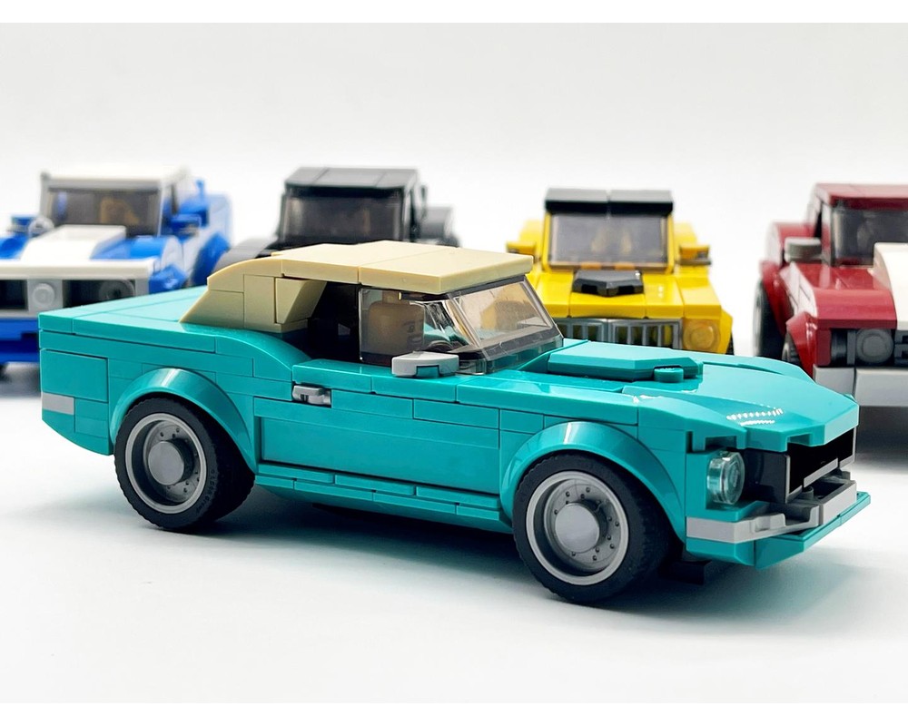 LEGO MOC Muscle Car Vehicle Pack #2 by IBrickedItUp | Rebrickable ...