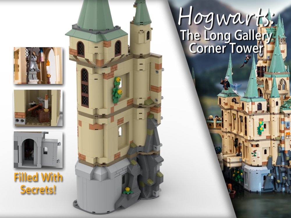 LEGO MOC HP Modular - Long Gallery Corner Tower by Gobsmack ...