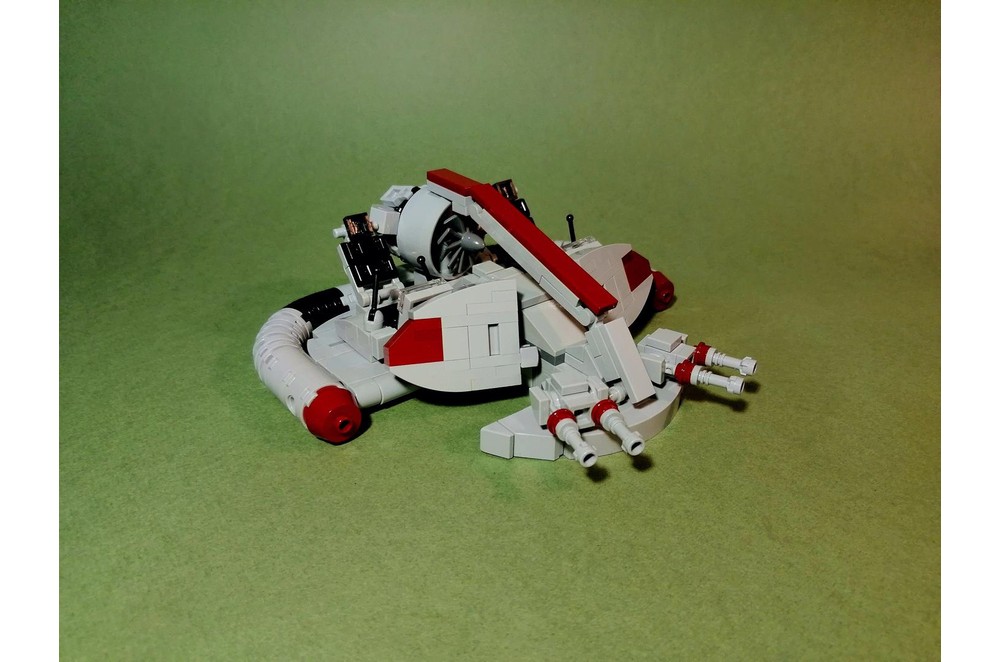 Lego Moc Swamp Speeder By Thelegowolfpack Rebrickable Build With Lego