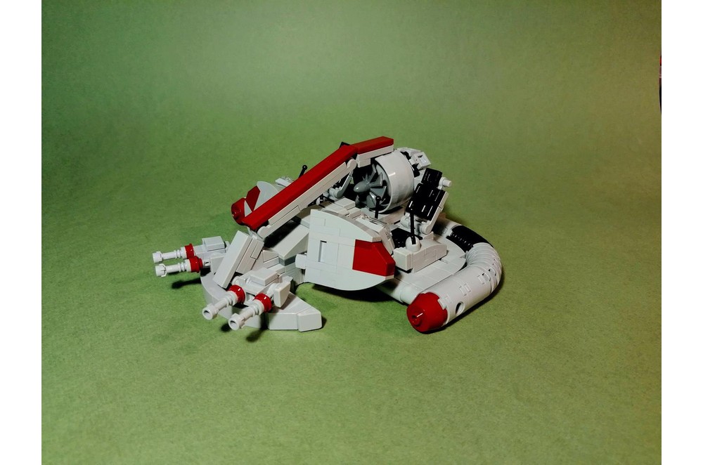Lego Moc Swamp Speeder By Thelegowolfpack Rebrickable Build With Lego