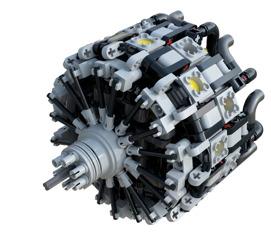 LEGO MOC 18 Cylinder Radial Engine by WPNGLS | Rebrickable - Build with ...