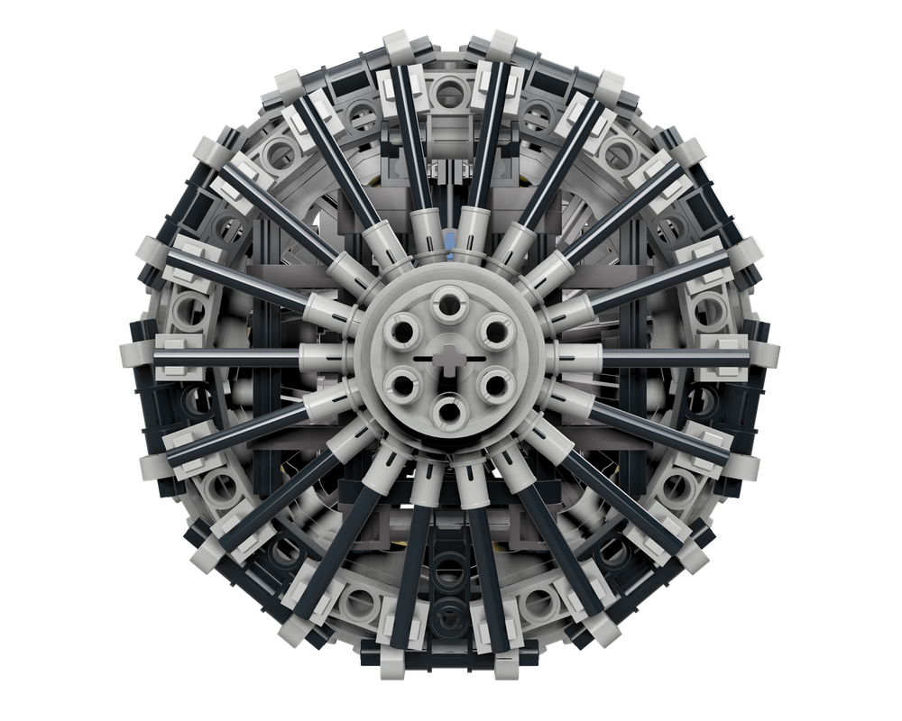 LEGO MOC 18 Cylinder Radial Engine by WPNGLS | Rebrickable - Build with ...