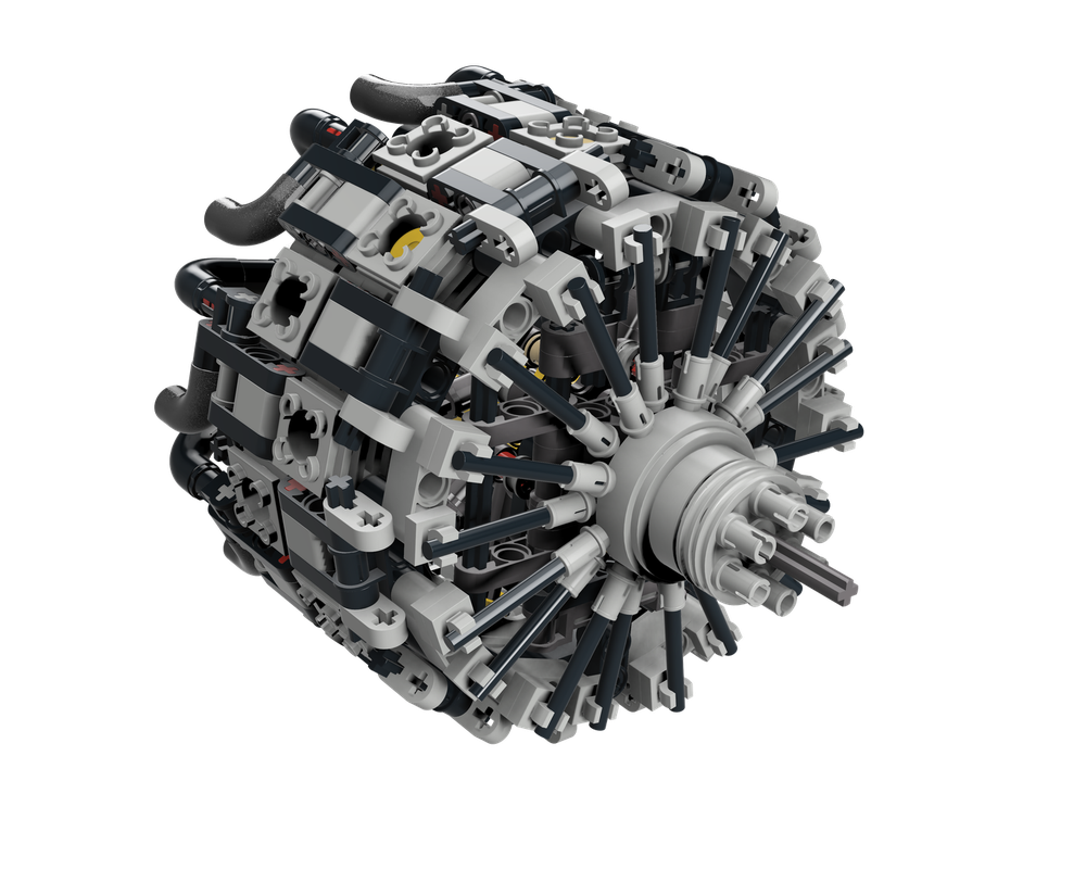 LEGO MOC 18 Cylinder Radial Engine by WPNGLS | Rebrickable - Build with ...