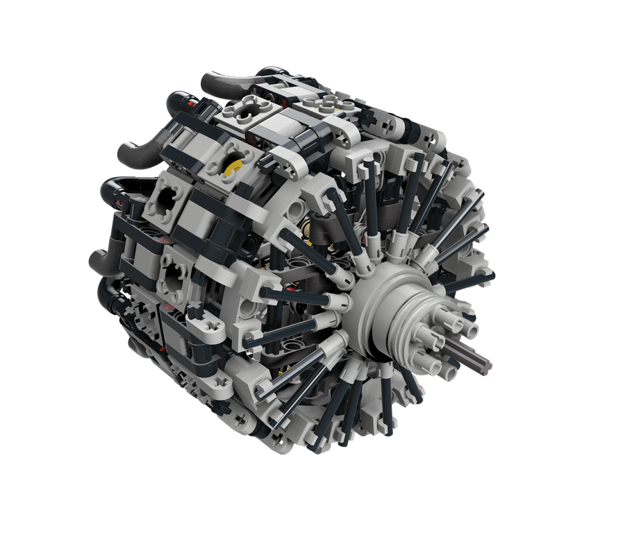 LEGO MOC 18 Cylinder Radial Engine by WPNGLS | Rebrickable - Build with ...