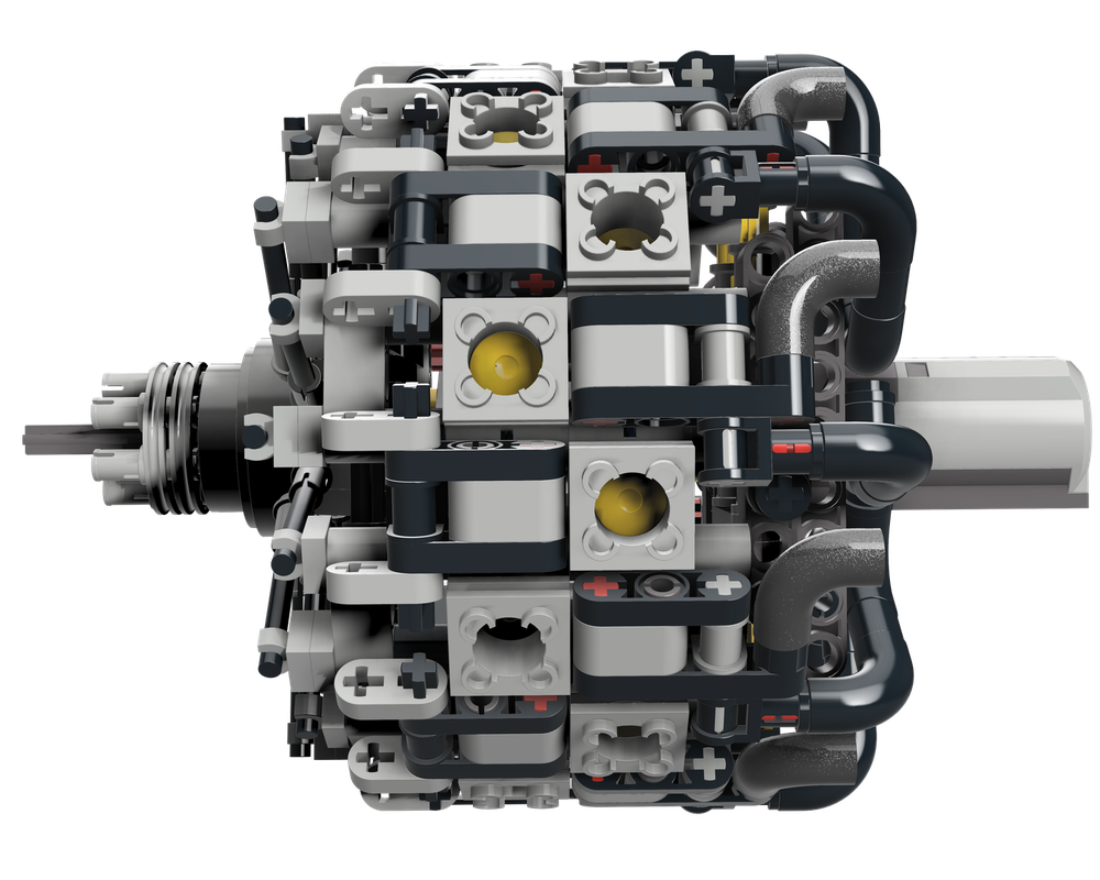 LEGO MOC 18 Cylinder Radial Engine by WPNGLS | Rebrickable - Build with ...