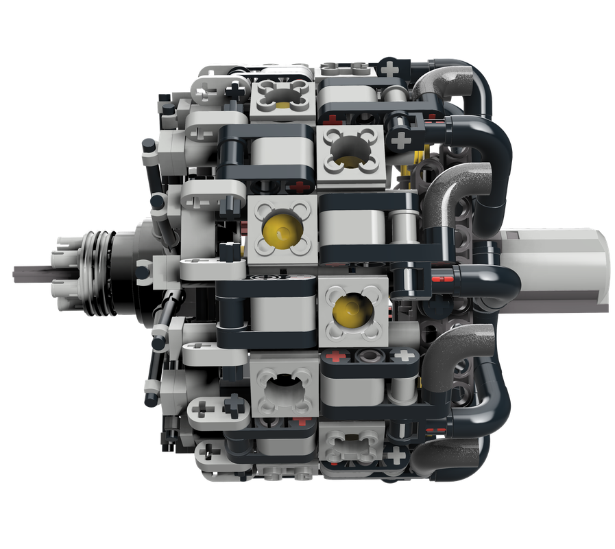 LEGO MOC 18 Cylinder Radial Engine by WPNGLS | Rebrickable - Build with ...