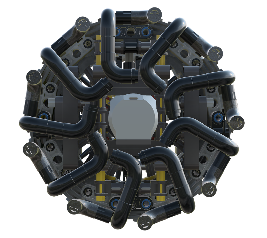 LEGO MOC 18 Cylinder Radial Engine by WPNGLS | Rebrickable - Build with ...