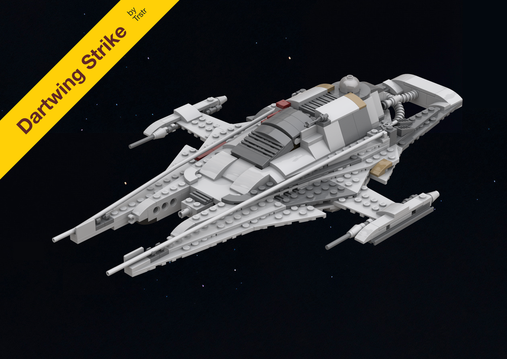 LEGO MOC Dartwing Strike Craft by Trstr | Rebrickable - Build with LEGO