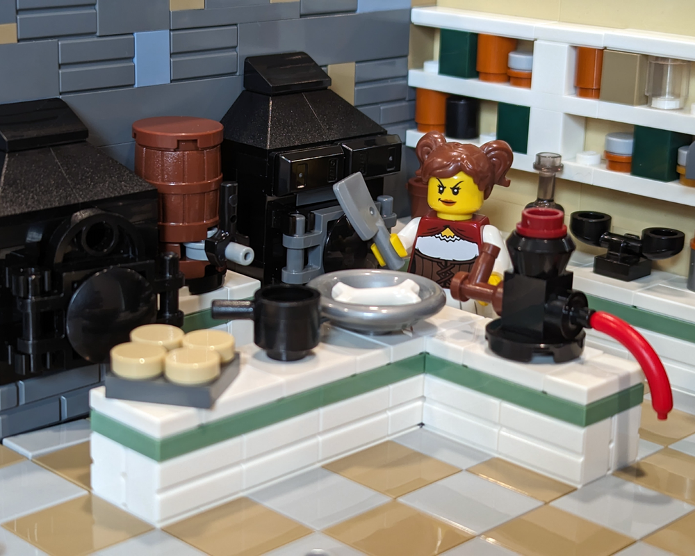 LEGO MOC Modular Mrs. Lovett's Pie Shop by benbuildslego | Rebrickable ...
