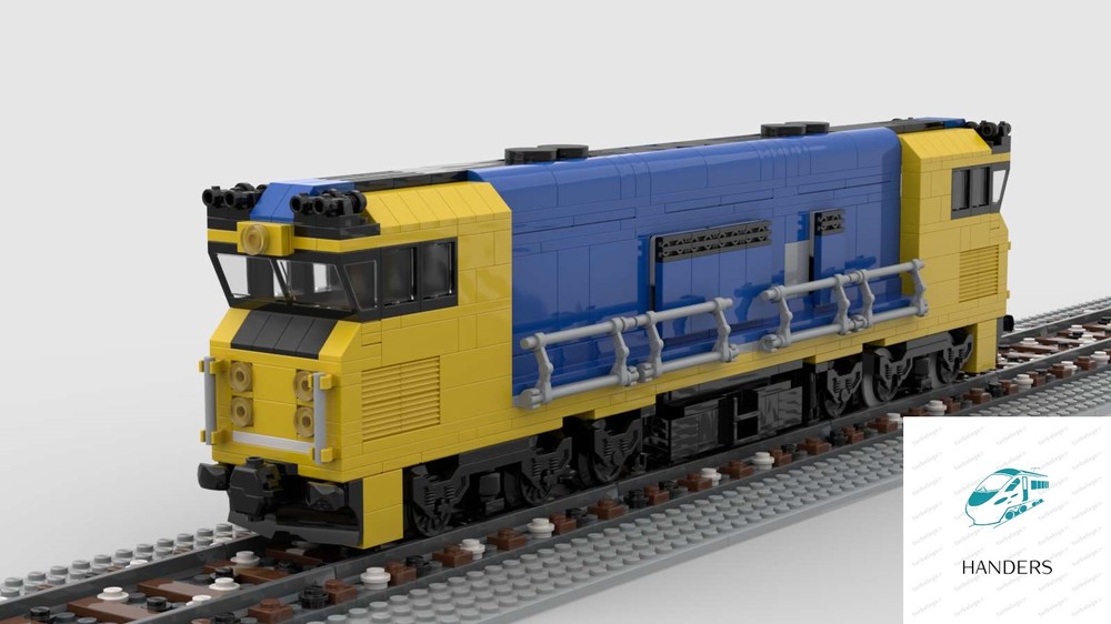 LEGO MOC American Heavy Diesel Locomotive by Handers | Rebrickable ...