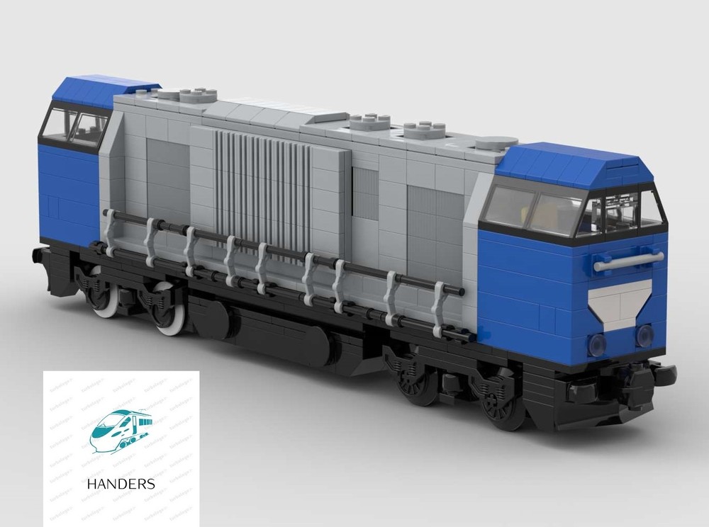 LEGO MOC French Cargo diesel Locomotive by Handers | Rebrickable ...