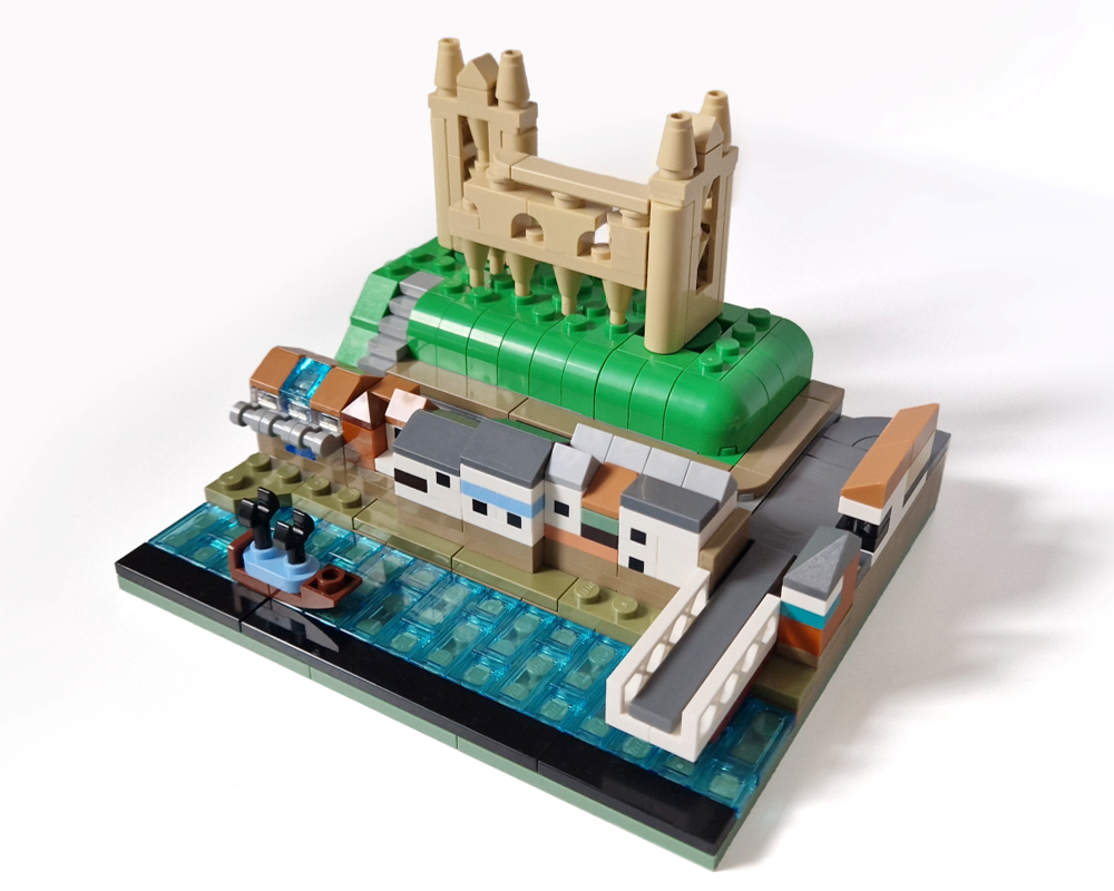 LEGO MOC Whitby Harbourside and Abbey by JoeIsMaking | Rebrickable ...