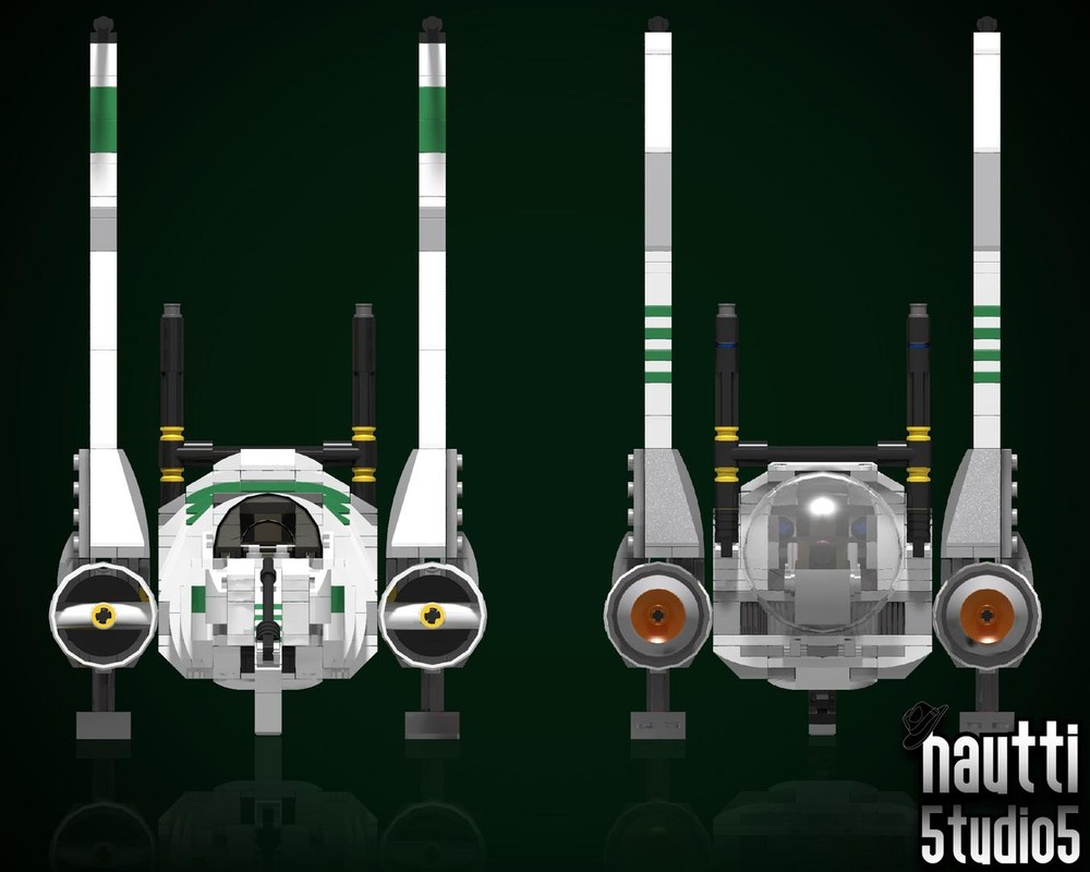 LEGO MOC CAS/Z-96 L-Wing Starfighter by hautti5 | Rebrickable - Build ...