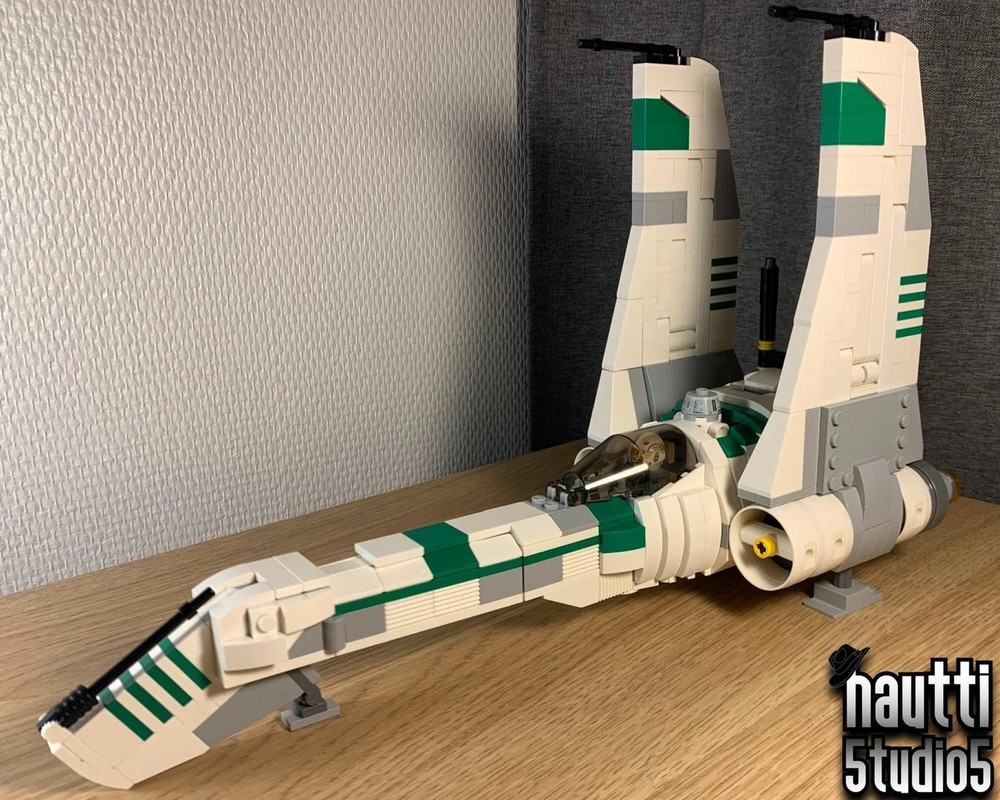 LEGO MOC CAS/Z-96 L-Wing Starfighter by hautti5 | Rebrickable - Build ...