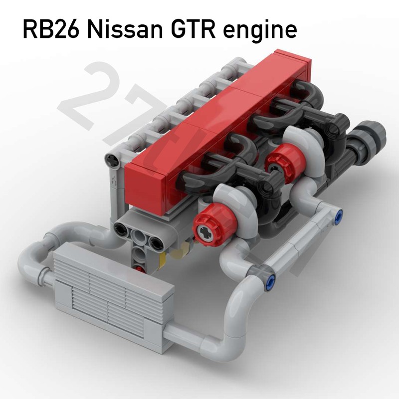 LEGO MOC RB26 Nissan Engine by 27the_I | Rebrickable - Build with LEGO