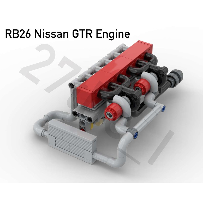 LEGO MOC RB26 Nissan Engine by 27the_I | Rebrickable - Build with LEGO