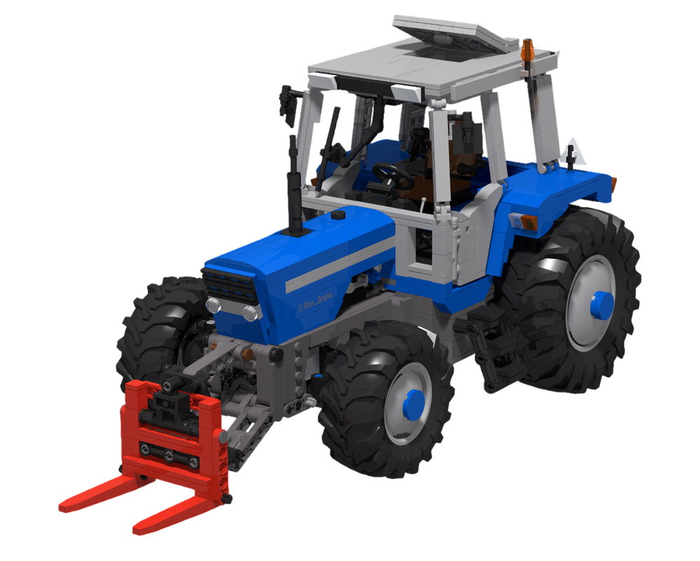 LEGO MOC Tractor Front forklift by Ron_bricks | Rebrickable - Build ...