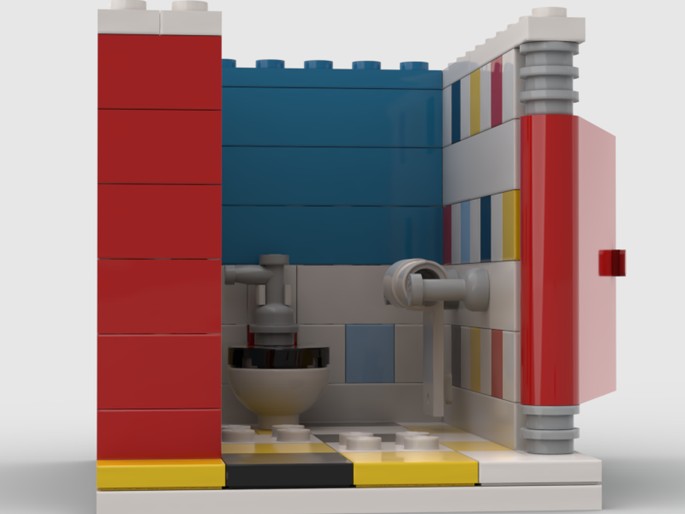 LEGO MOC Starcourt Mall toilet stall by sedaman | Rebrickable - Build ...