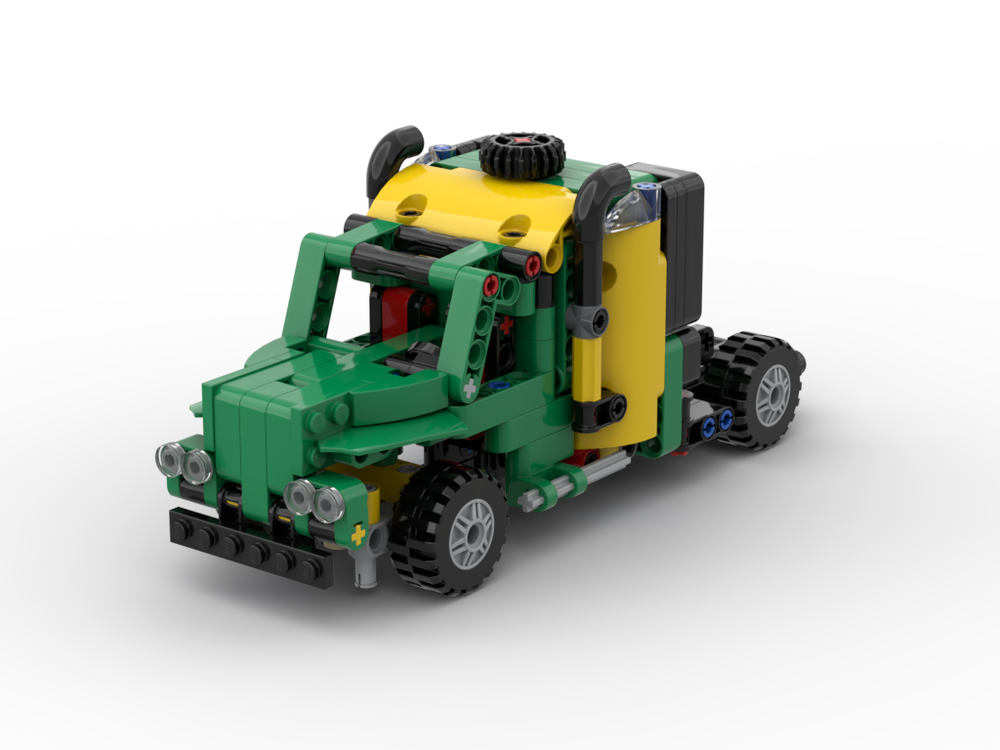 LEGO MOC 42136 model B - American Truck by XaeroZKota | Rebrickable ...
