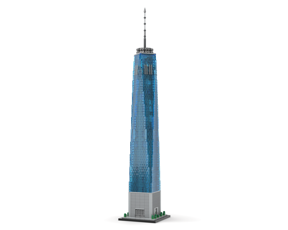Lego Moc One World Trade Center 1800 Scale By Spbrix Rebrickable