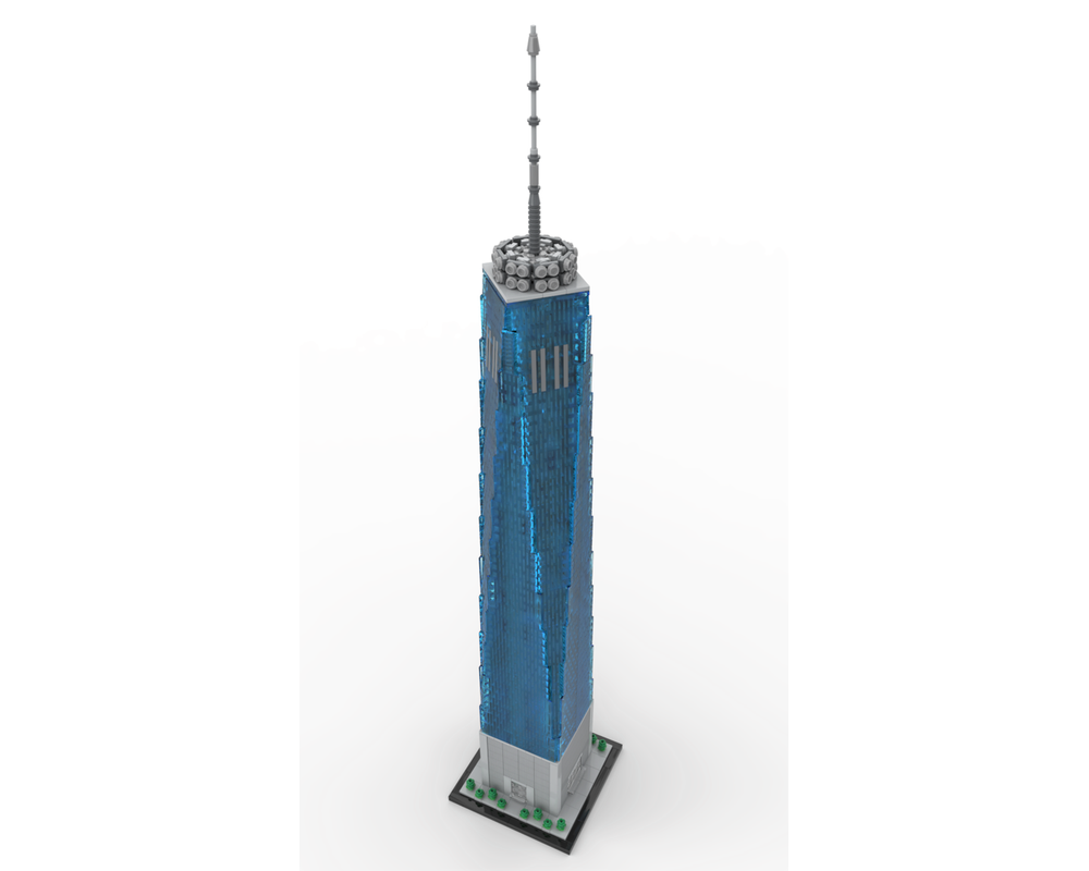 Lego Moc One World Trade Center 1800 Scale By Spbrix Rebrickable