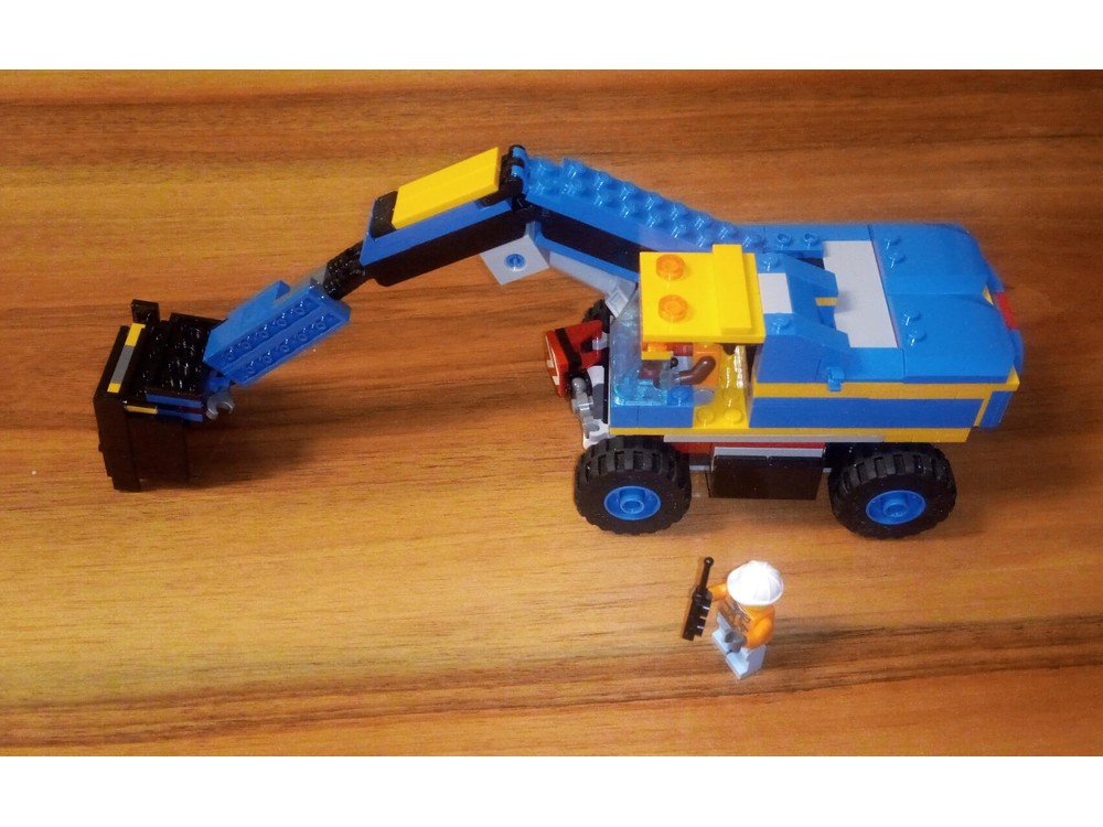 LEGO MOC 60324 Wheeled Excavator by Larsagri | Rebrickable - Build with ...