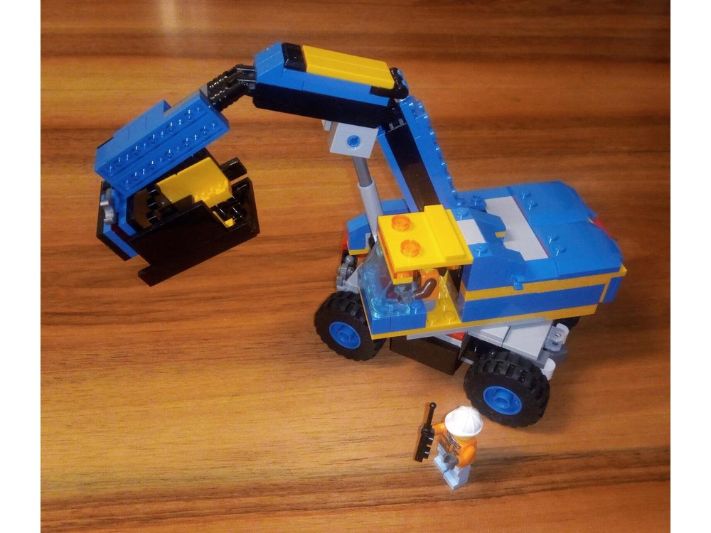 LEGO MOC 60324 Wheeled Excavator by Larsagri | Rebrickable - Build with ...