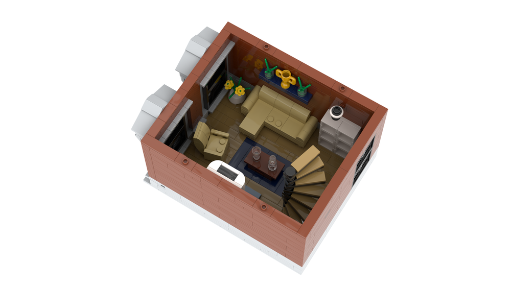 Lego Moc Modular Swedish Apartment Building By Creable Rebrickable