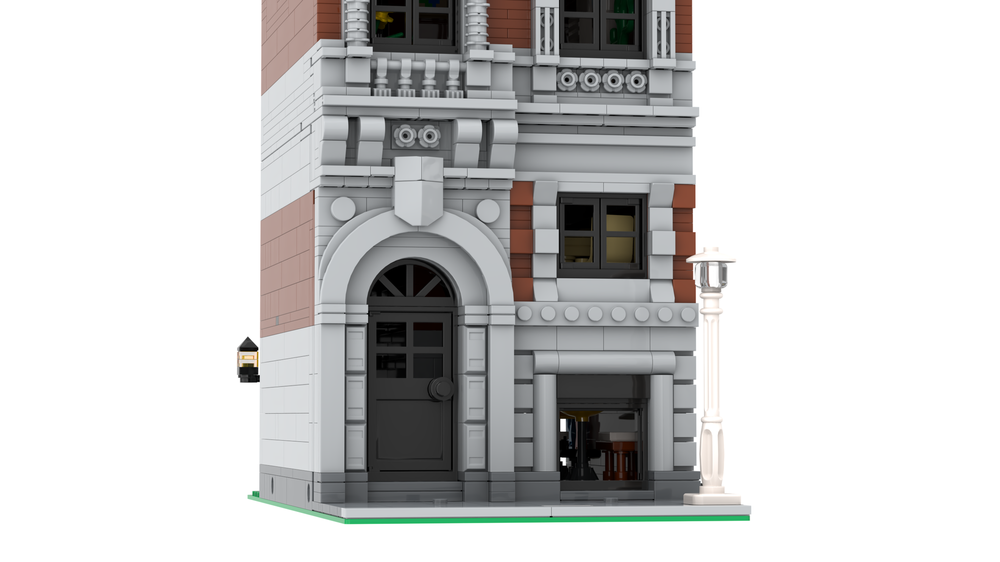 Lego Moc Modular Swedish Apartment Building By Creable Rebrickable