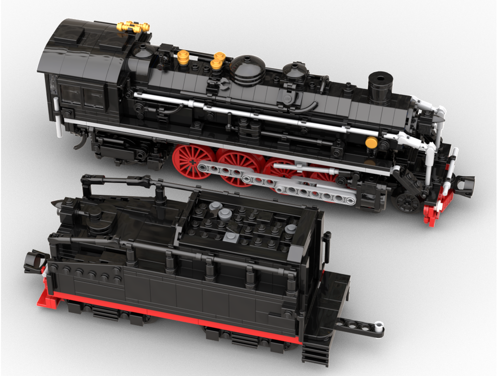 LEGO MOC 1:48 China Railways SY Class 2-8-2 Mikado (Powered Up) by ...