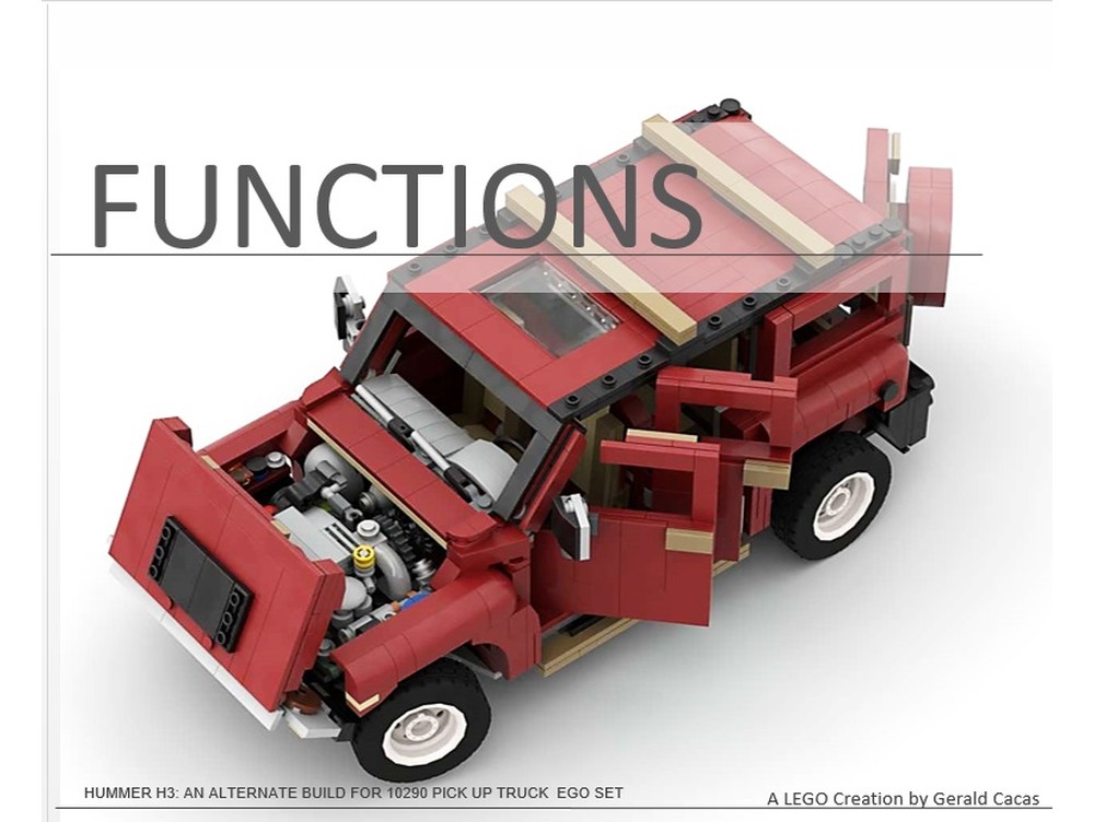 LEGO MOC Hummer H3: Pick-up Truck 10290 Lego Set Alternate Build by ...