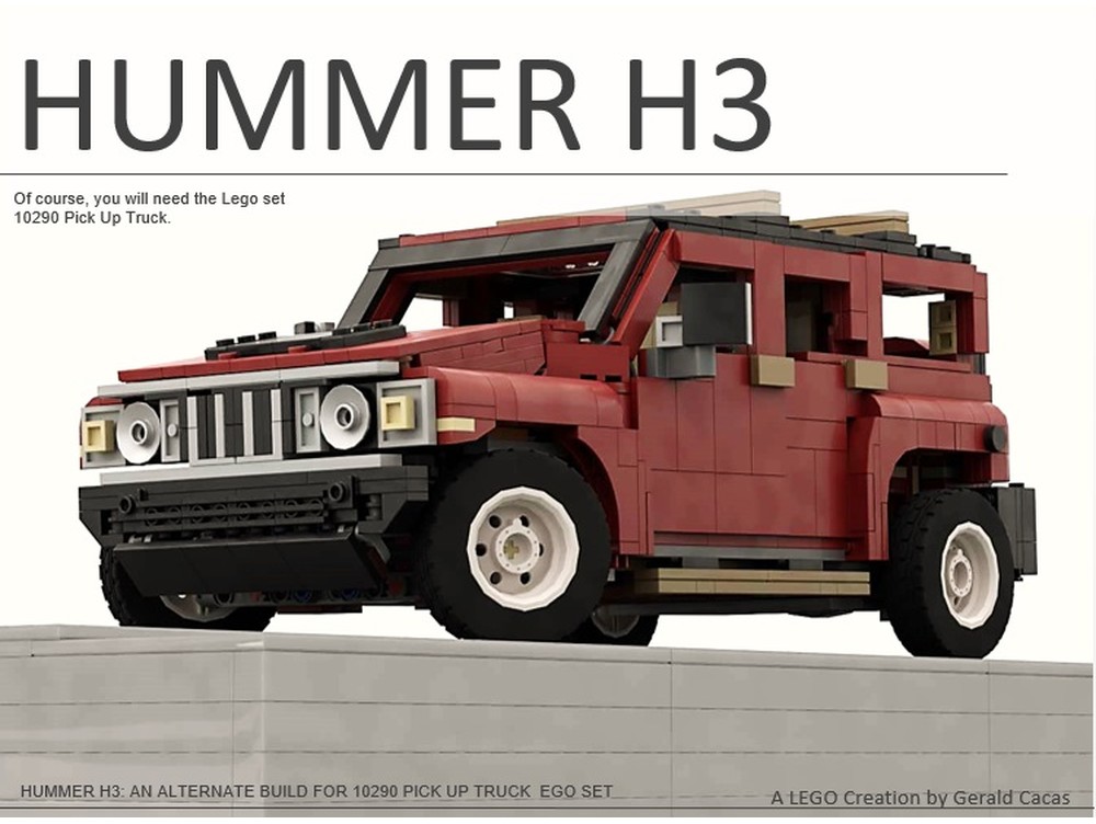 Lego Moc Hummer H3 Pick Up Truck 10290 Lego Set Alternate Build By