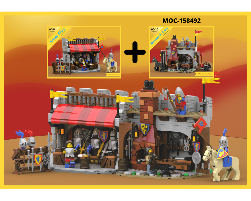 LEGO MOC 6041 - Armor Shop Remake - Lego Medieval Castle Moc by ...