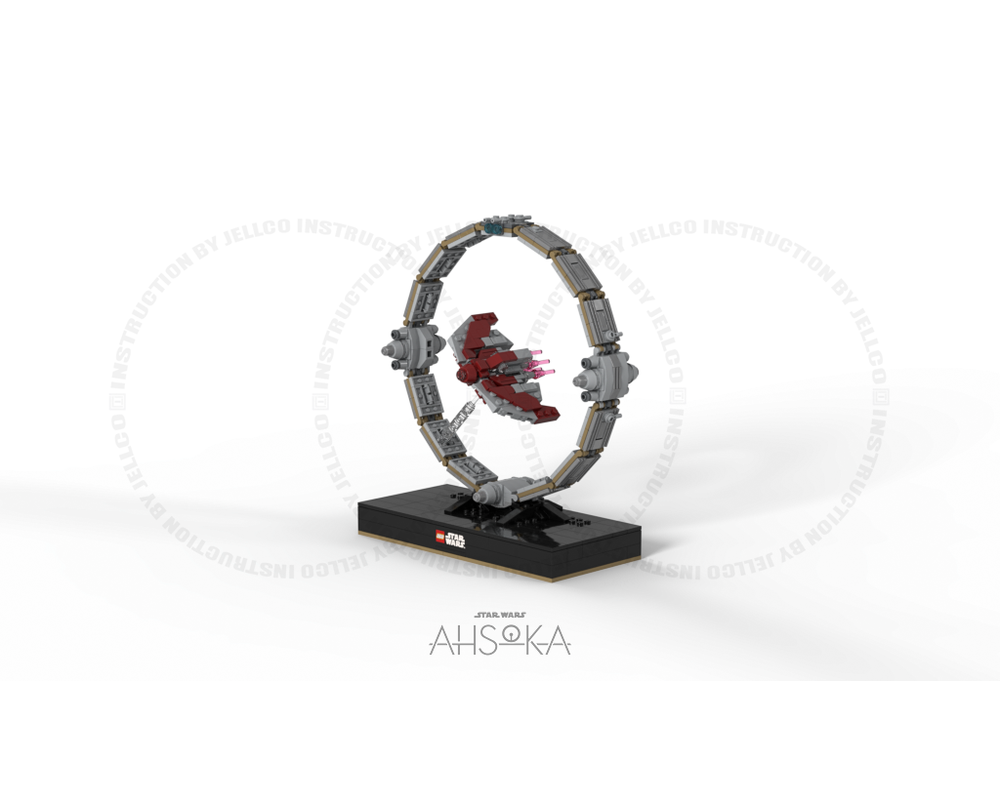 Lego Moc Micro Diorama The Eye Of Sion With T 6 Shuttle By Jellco